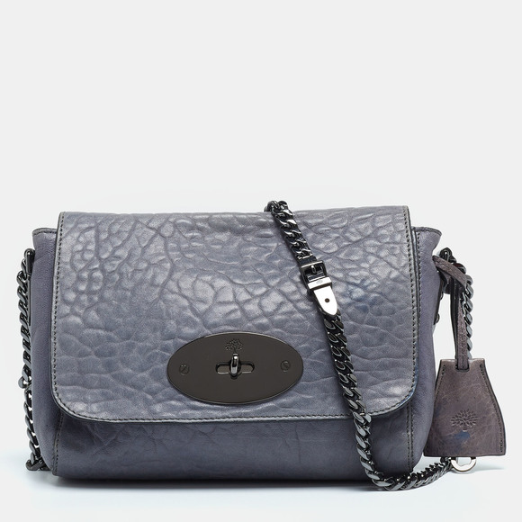 Mulberry | Bags | Mulberry Blue Leather Lily Crossbody Bag | Poshmark